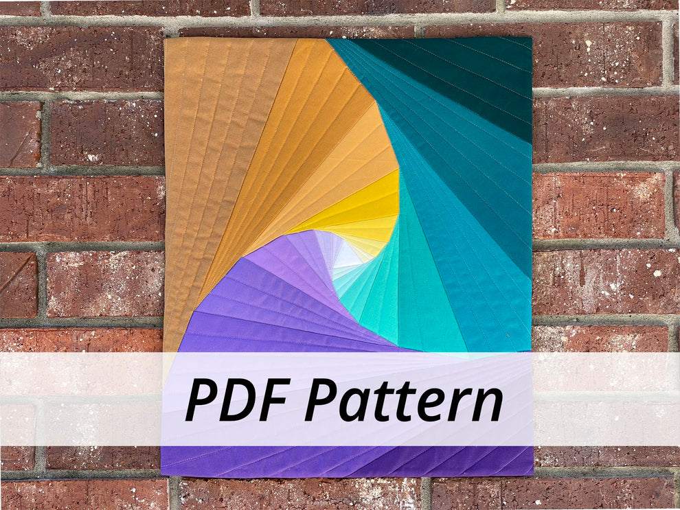 Spiraling Triangles Mini PDF Pattern – Sarah Ruiz Quilts