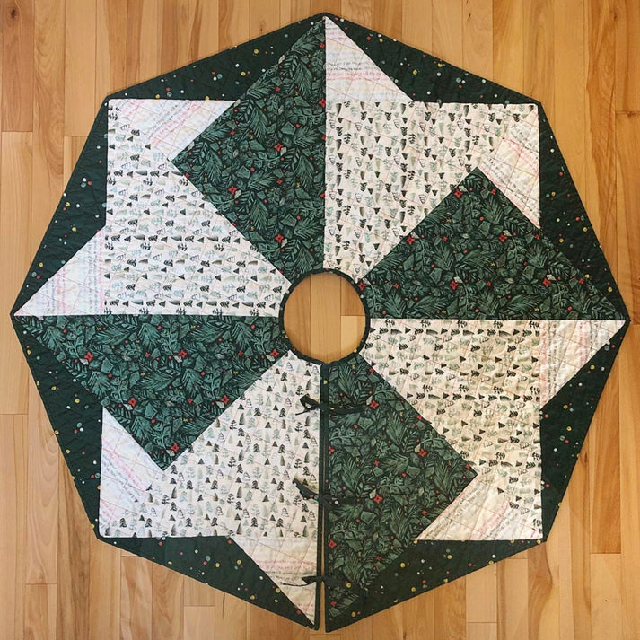 Spinning Star Tree Skirt PDF Pattern – Sarah Ruiz Quilts